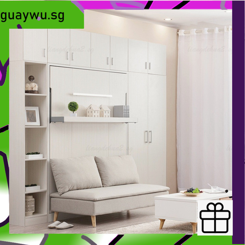 Wardrobe Bed Invisible Bed Integrated gfhrtd Folding Bed Study Room ...