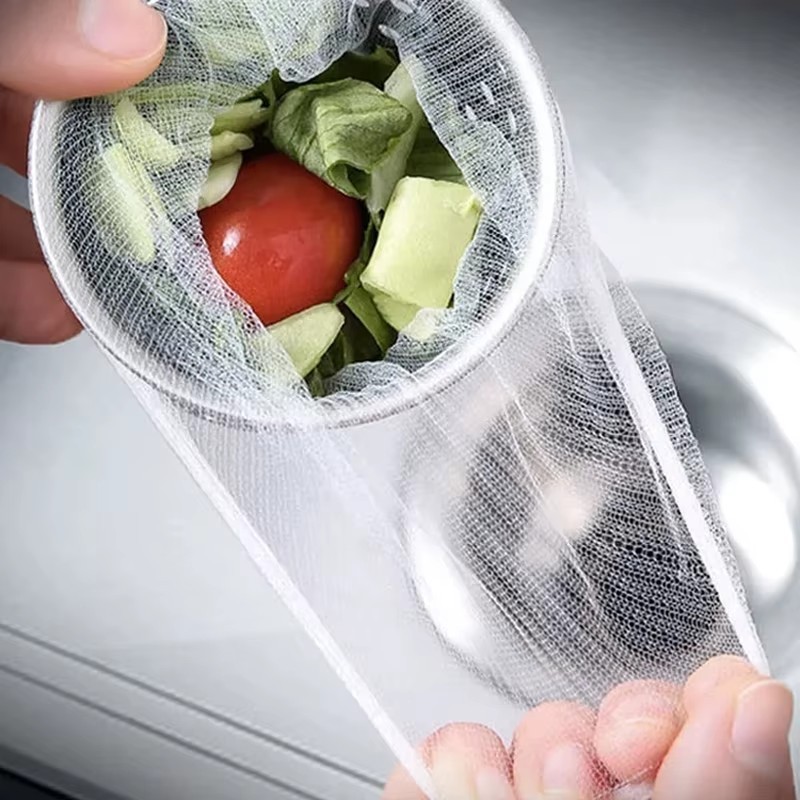 Disposable Kitchen Sink Filter Mesh Sewer Garbage Filter Meal Residue ...