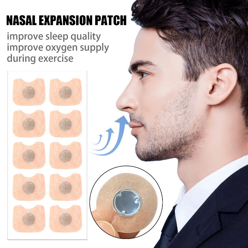 10Pcs Magnetic Nasal Breathing Dilators - Anti Snoring Stickers - Self ...
