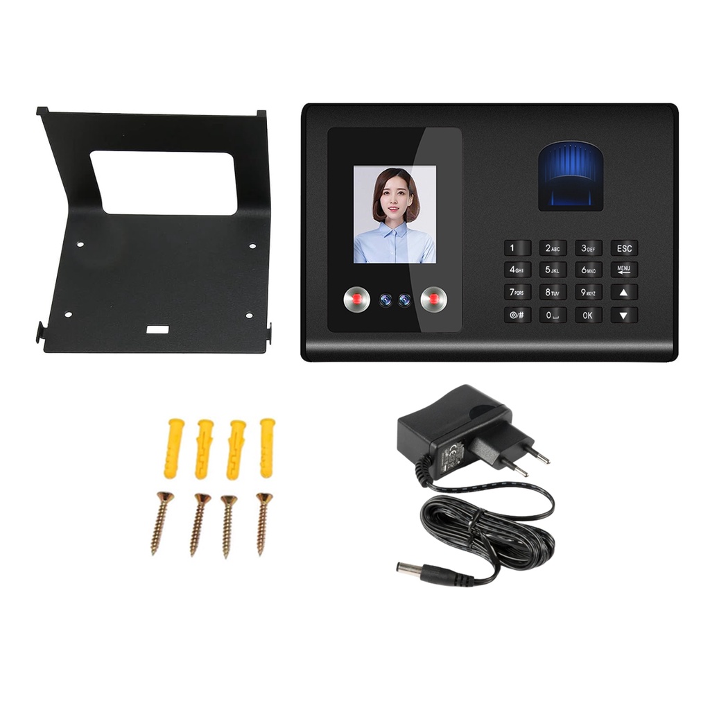 Face Fingerprint Attendance Thumbprint Machine System Punch Card ...