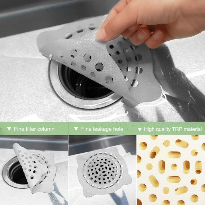FEELING⚡5pcs 過濾網 Disposable Shower Drain Hair Catcher Stickers & Drain ...