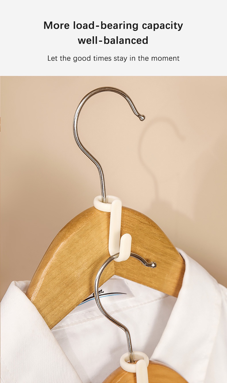 10PC Household multifunctional plastic stackable wardrobe hanger ...