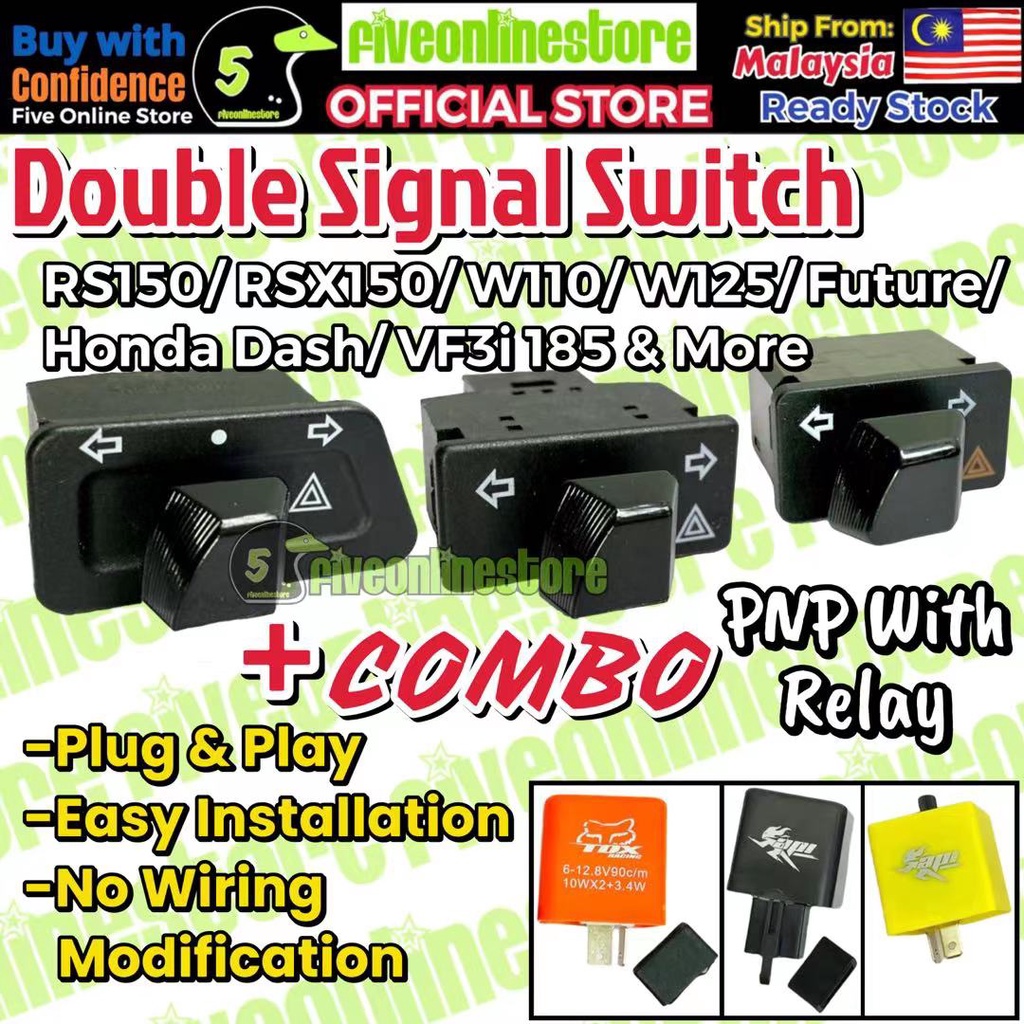 PNP Double Signal Switch + Relay Adjustable / NON Adjustable Combo ...