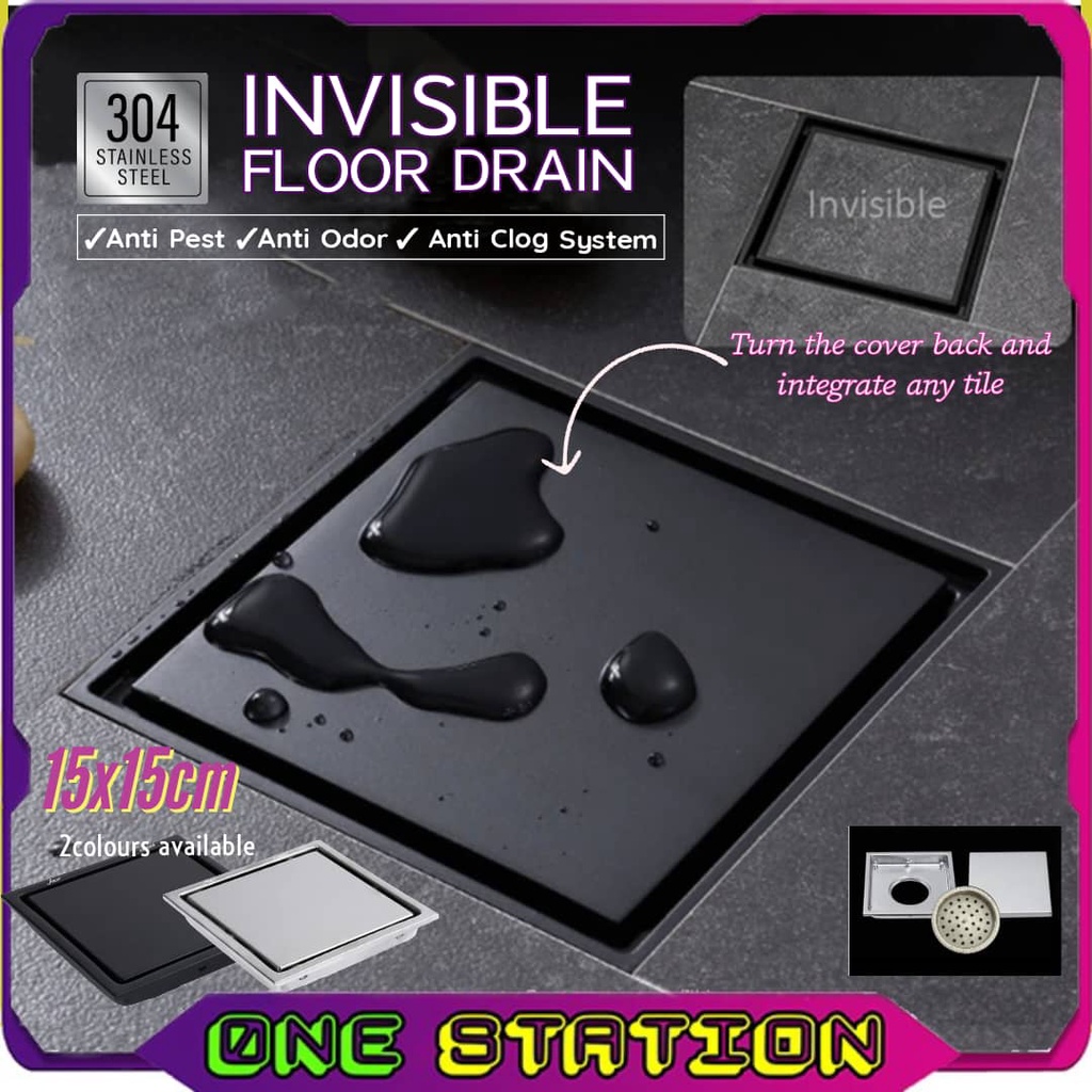 Invisible Floor Drain Stainless Steel Floor Grating with Cover Hidden ...
