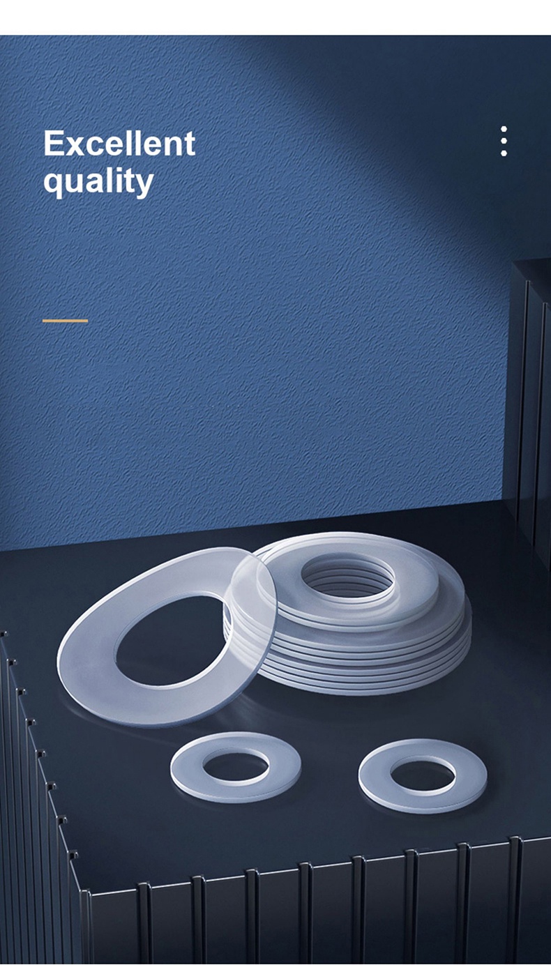Soft PE Plastic Flat Gasket Washers Insulating Gaskets Plastic Washer ...