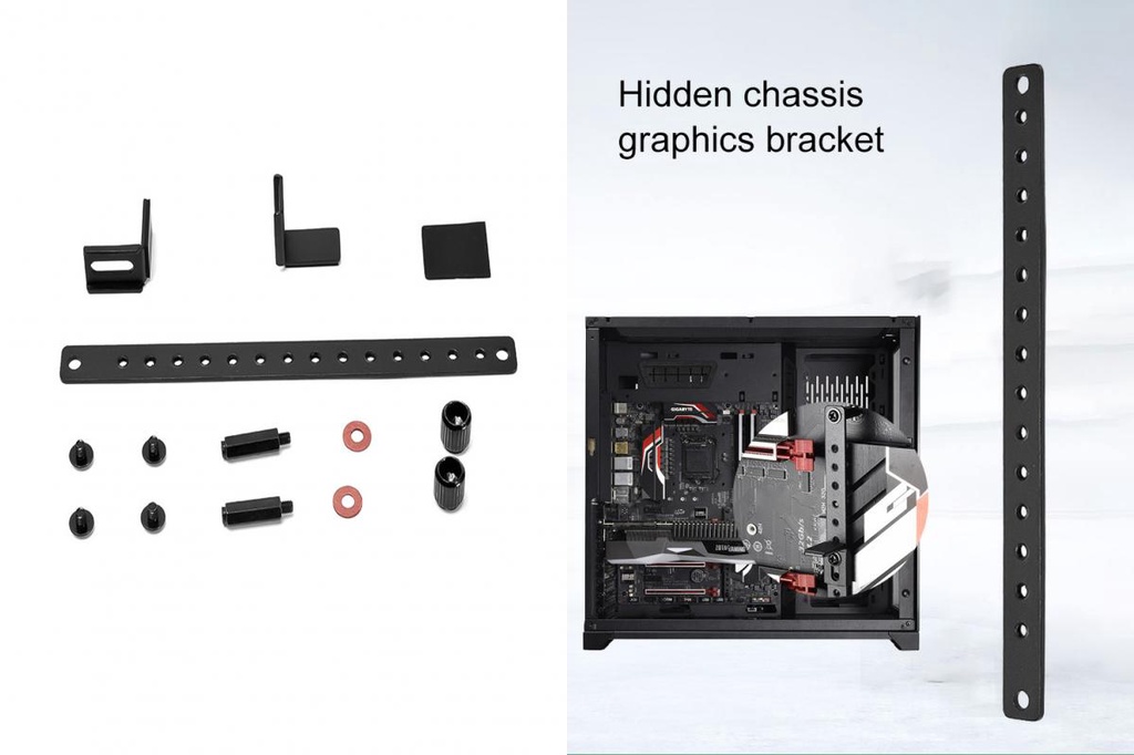 HAN_ Portable GPU Holder Adjustable Video Card Frame Strong for ATX E ...