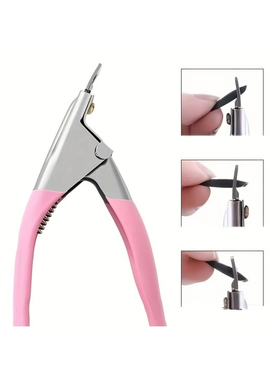 Professional Acrylic Nail Clippers Straight Edge Fake Nail Cutter ...