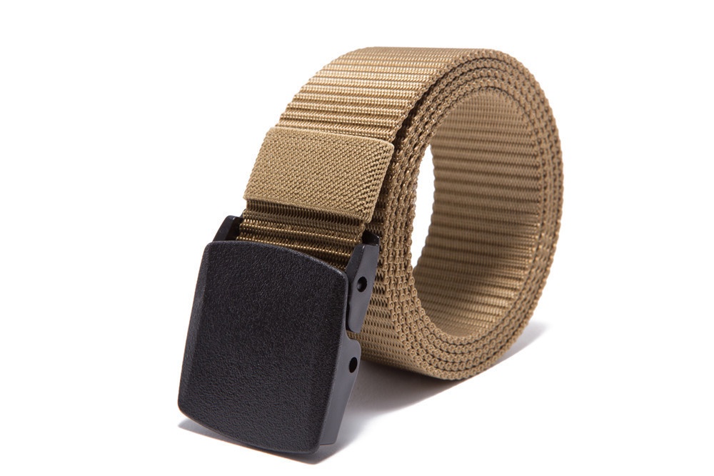 Men's Breathable Nylon Belt - Adjustable Snap Lock Buckle for Casual ...