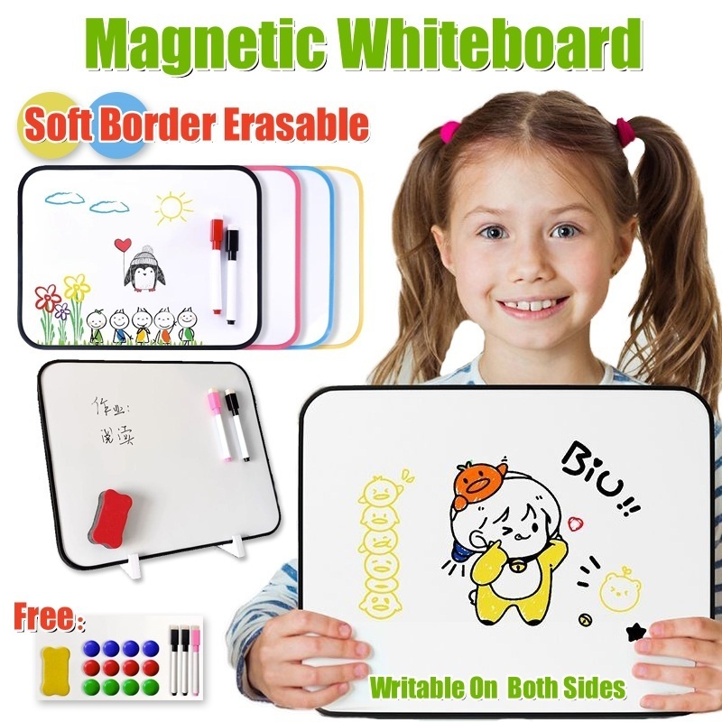 Child Magnetic Whiteboard Drawing Writing Board With Bracket Wall ...