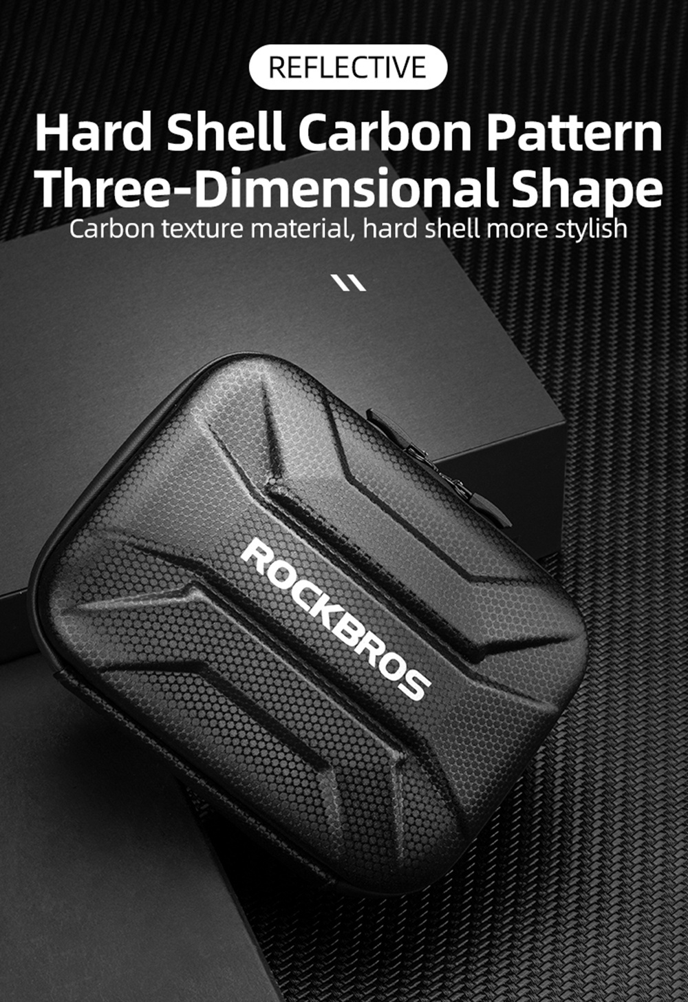 【SG Delivery】ROCKBROS Bicycle Front Bag Waterproof Hard Shell Bike Bag ...