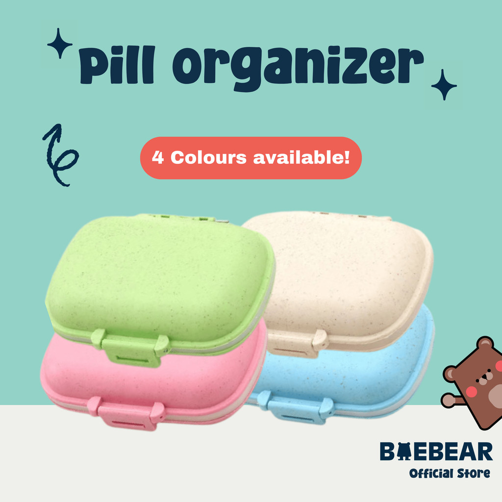 Sealed 8 Grids Pill Organizer Daily Pill Case Small Pill Box Portable ...