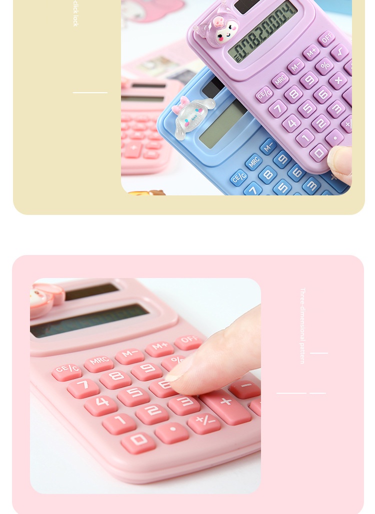 Cute Cartoon High Value Calculator for Students and Office, Small ...
