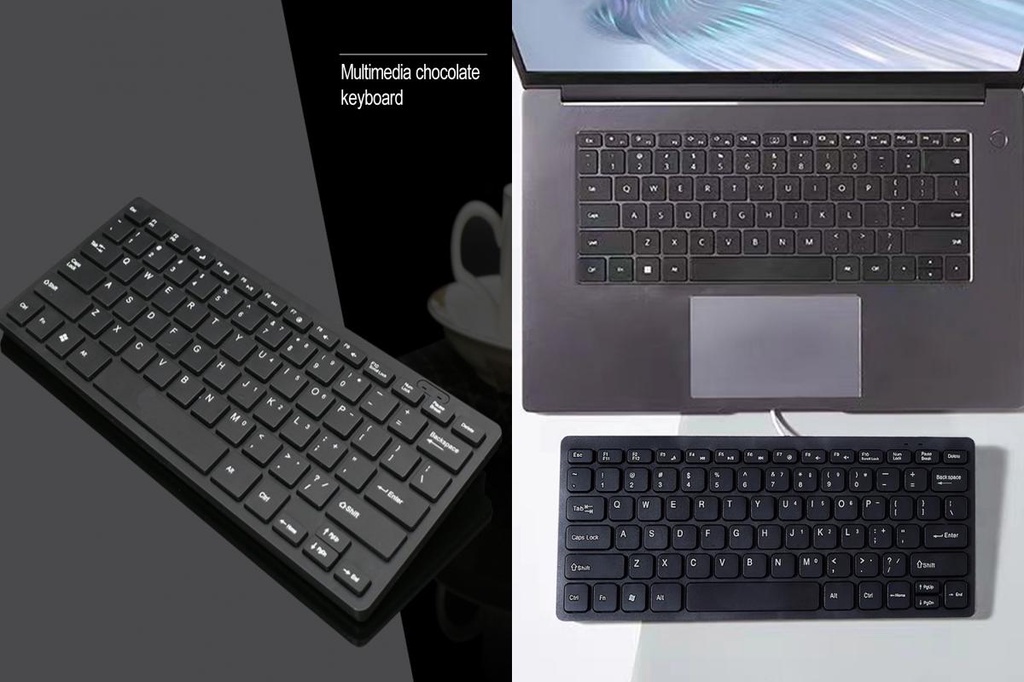 PP Exquisite Layout Keyboard Low-profile Multimedia Compact Stylish 78 ...