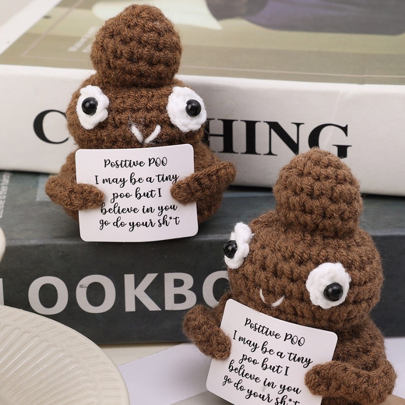 Positive Energy Poop Doll with Card - Friends Birthday Presents - Funny ...