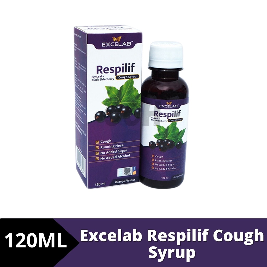 Excelab Respilif Cough Syrup -120ml Orange Flavour | Shopee Singapore