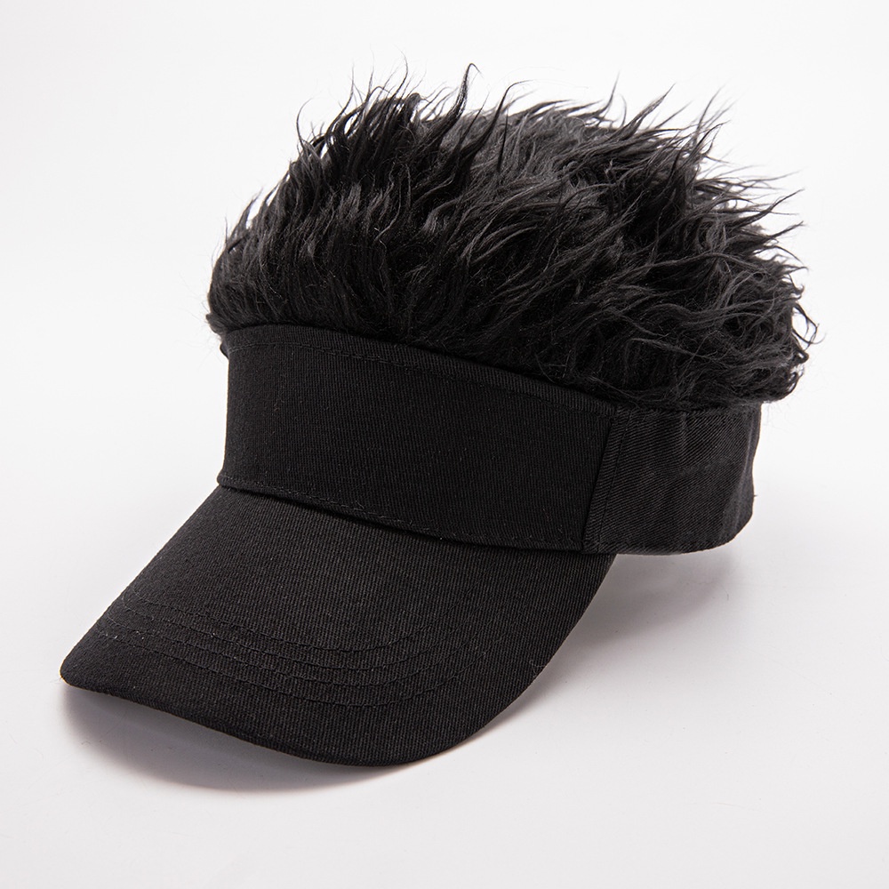 fashion wig hat retro hip-hop parody of the corkless melon skin ...