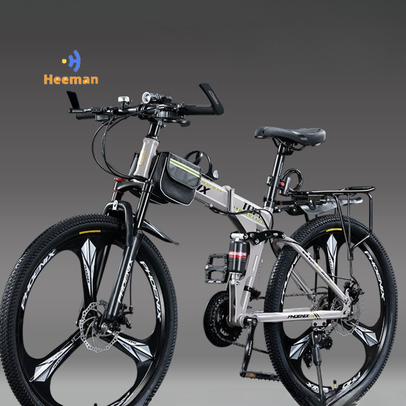 Bicycle Mountain Bike Foldable Trunk Male And Female Adult Student Variable Speed Dual Disc ...