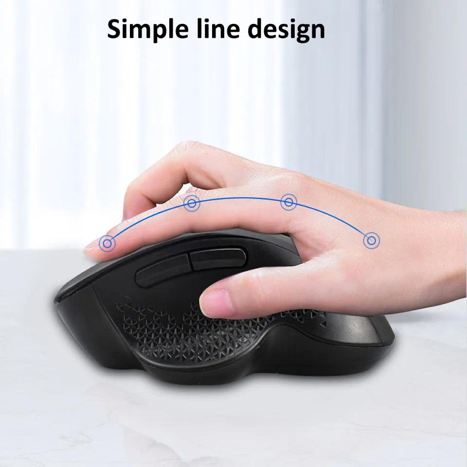 Rechargeable Ergonomic Bluetooth Mouse Gaming 1600 DPI Dual Mode ...