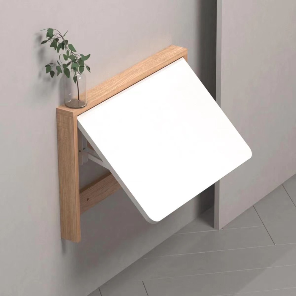 Wall-mounted Folding Table Invisible Computer Table Home Wall Leaning ...