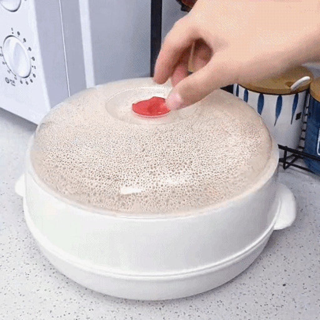 Microwave Oven Double-layer Rounded Steamer | Shopee Singapore