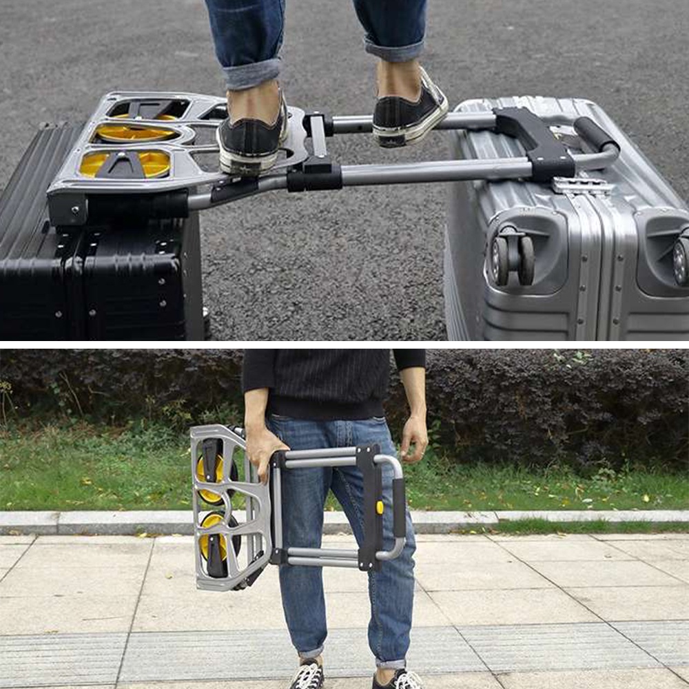 [120KG] Innohut Heavy Duty Folding Trolley 2 Wheel Hand Truck Handcart ...