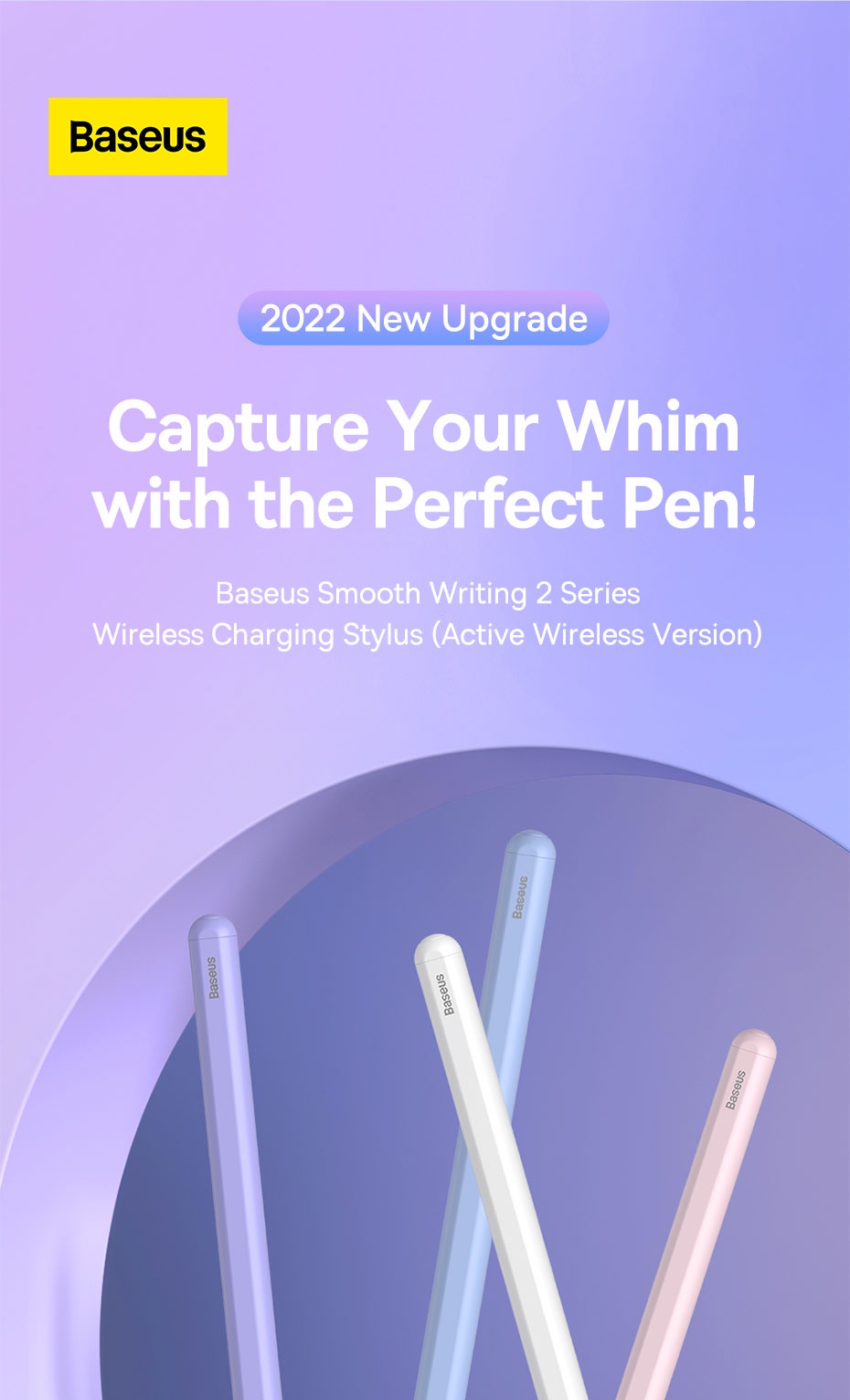 Baseus Stylus Pen with Wireless Charging Bluetooth Connection for Pad ...