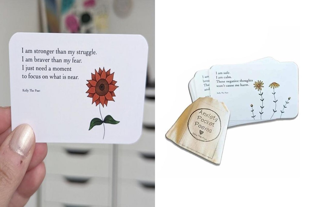 daminglack* Therapeutic Pocket Poems Anxiety Relief Poems Empower Your ...