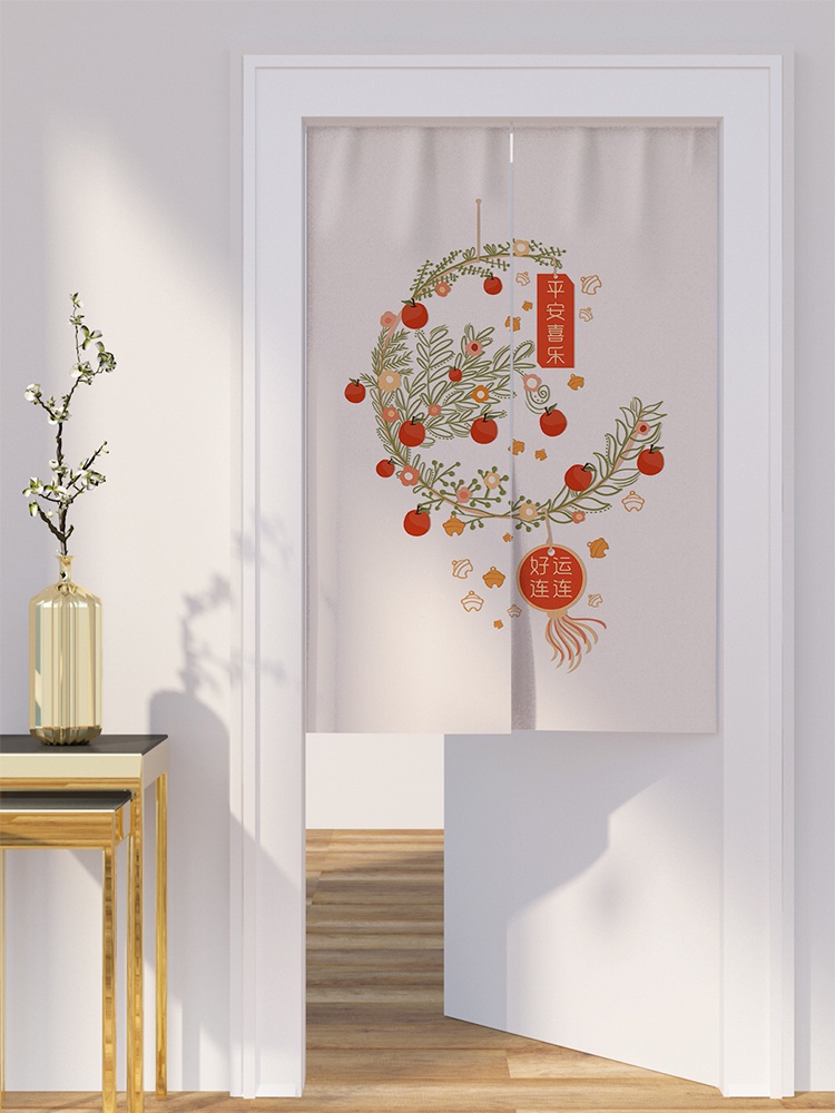 New Year's Fresh Cloth Art Door Bedroom Decoration Half Kitchen ...