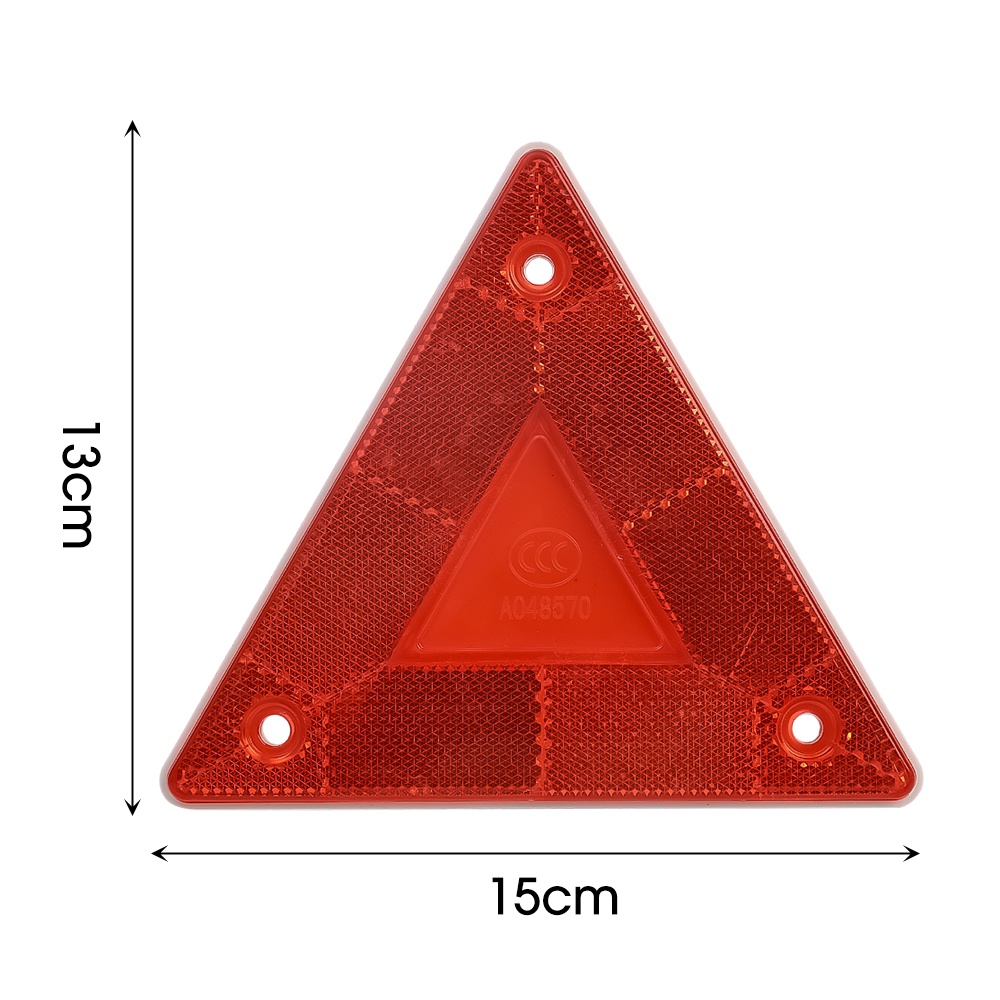 Triangle Warning Reflector Sign Alerts / Motorcycle Adhesive Rectangle ...