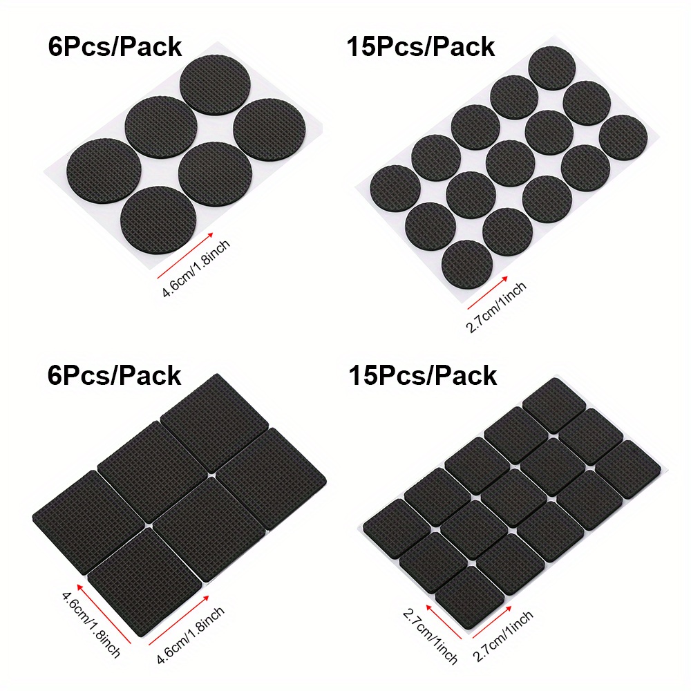 6/15/30/45/75/84pcs Self Adhesive Furniture Leg Feet Protector Pad ...