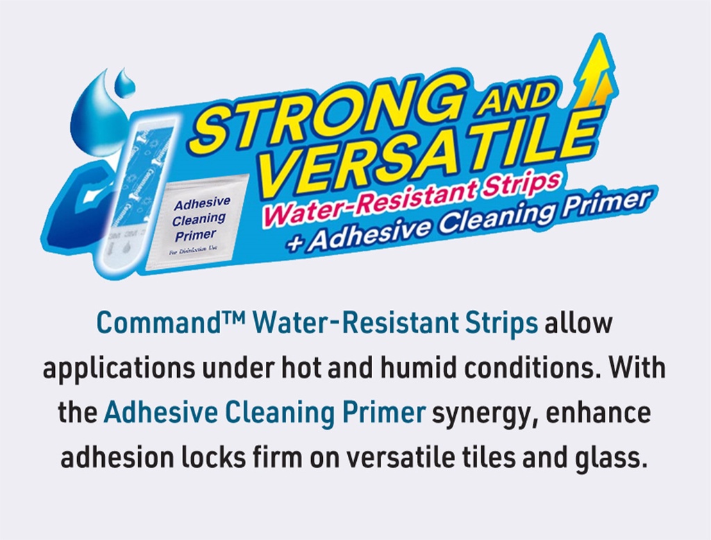 3M™ Command™ Bathroom Corner Shelf, 17715, Water Resistant, No Surface ...