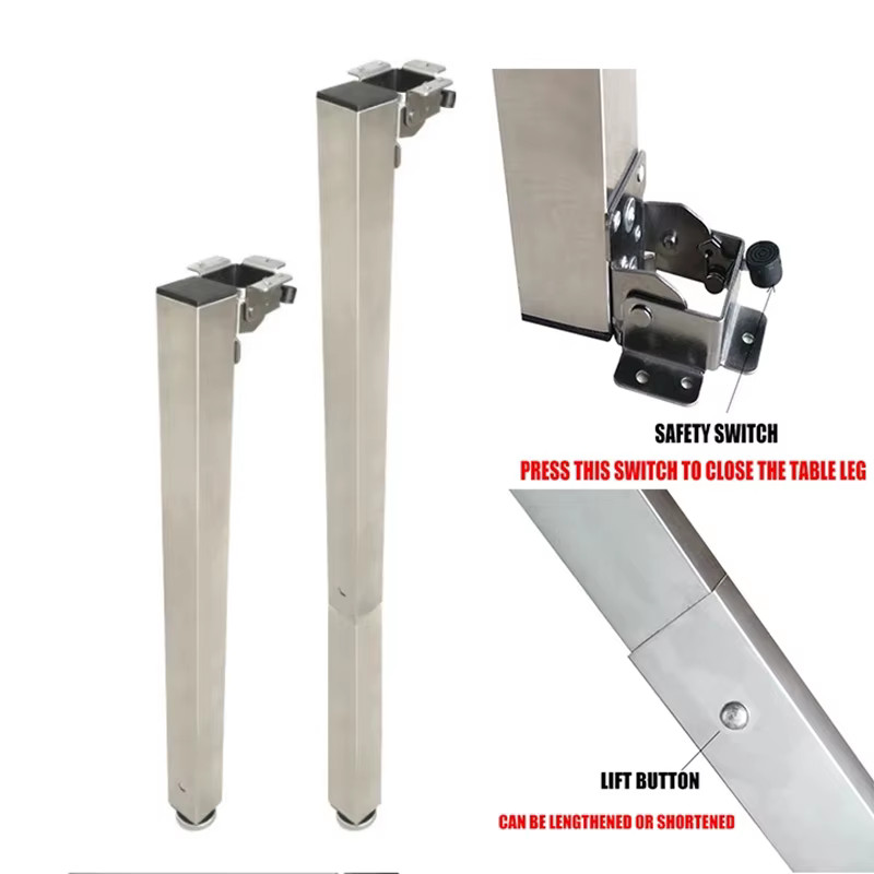 1PC Camper Telescopic Table Leg Folding Adjustable Height For Caravan ...