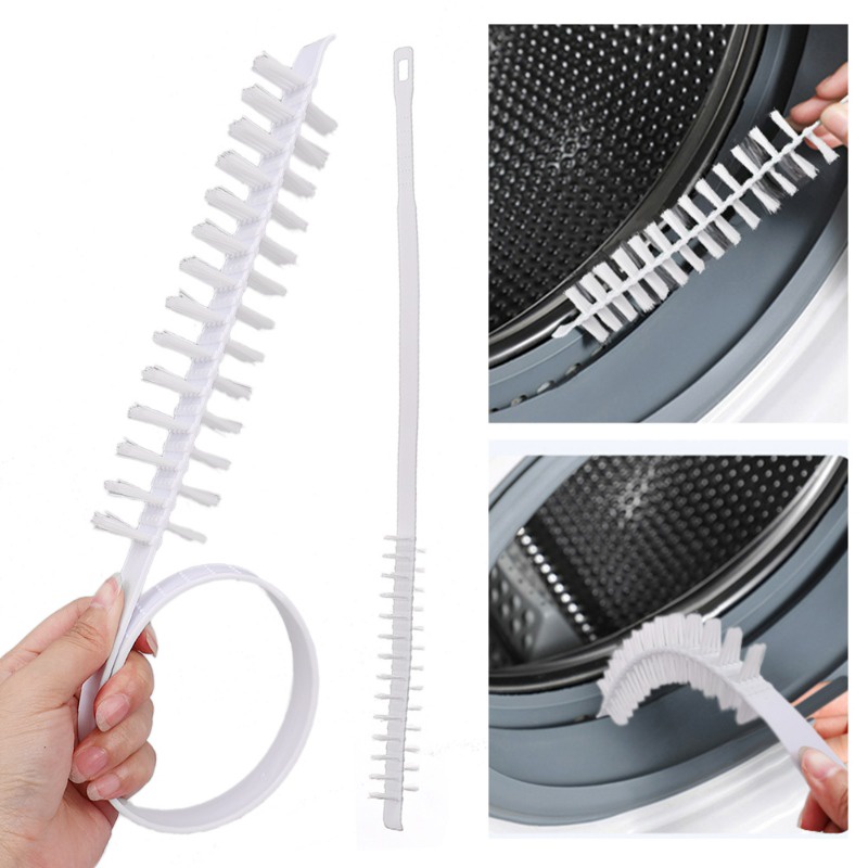 Rolling Washing Machine Cleaning Brush - Long Handle Washer Dryer Scrub ...