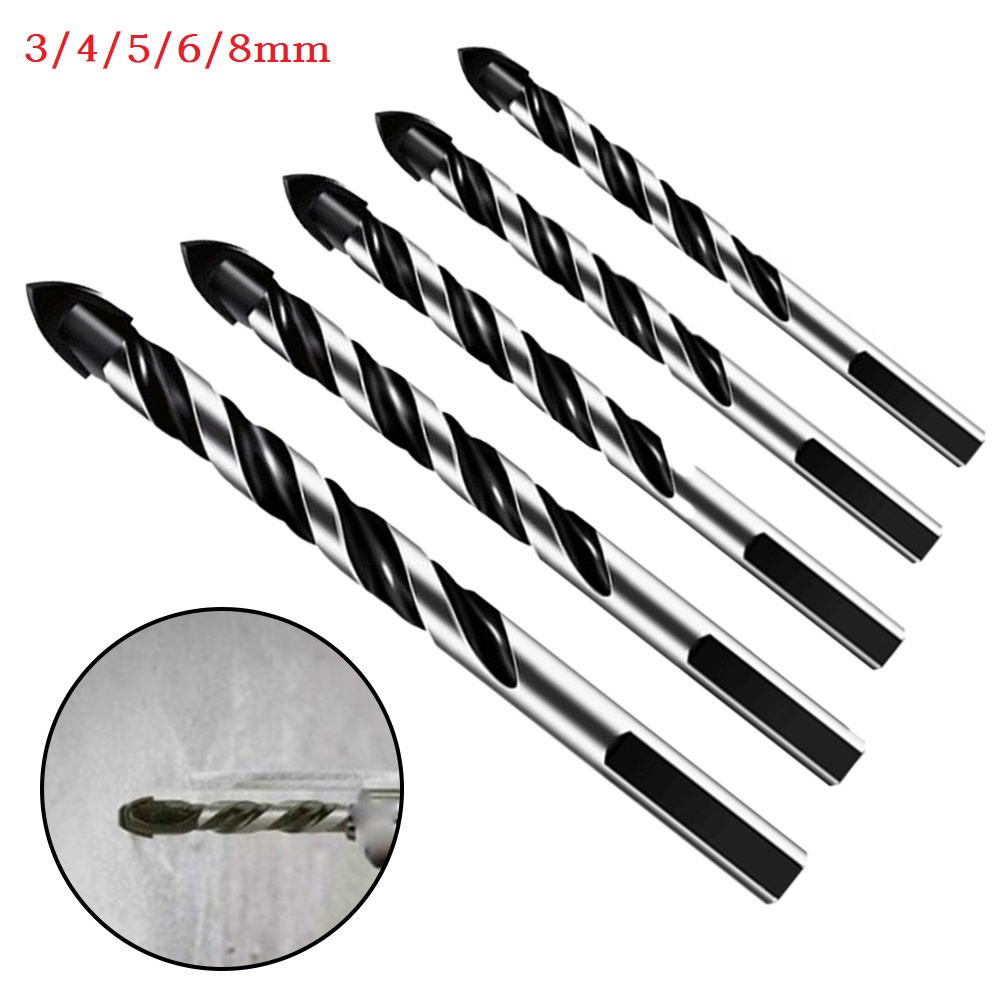 5PCS Triangular Tungsten Carbide Drill Bit For Porcelain Concrete Glass ...