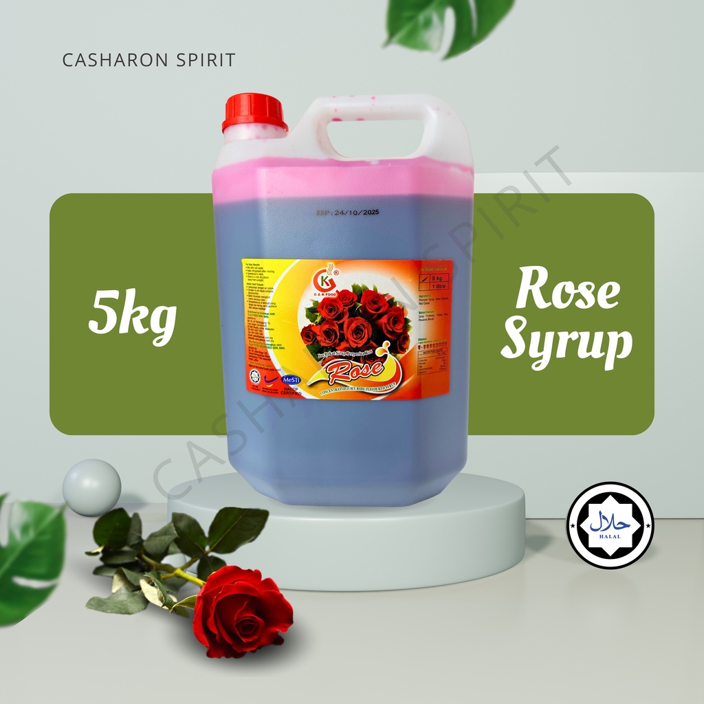 5kg Concentrate Rose Syrup (4L) | Shopee Singapore