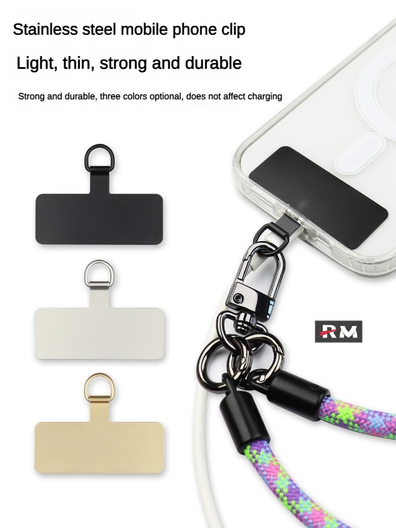 Mobile Phone Lanyard Clip 0.3mm ultra-thin stainless steel material ...