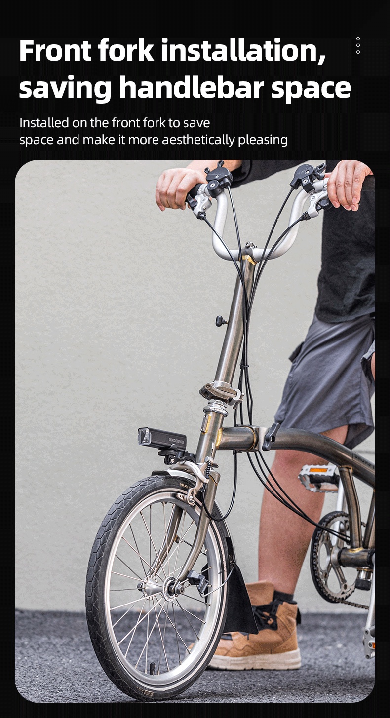 【3-day Delivery】ROCKBROS Bike Front Fork Light Stand For GoPro Camera ...