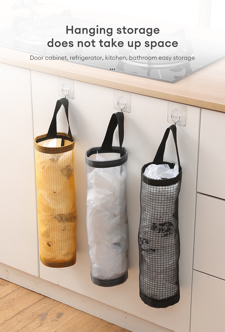 JIANJIA Kitchen Hanging Plastic Bag Storage Garbage Bag Storage ...
