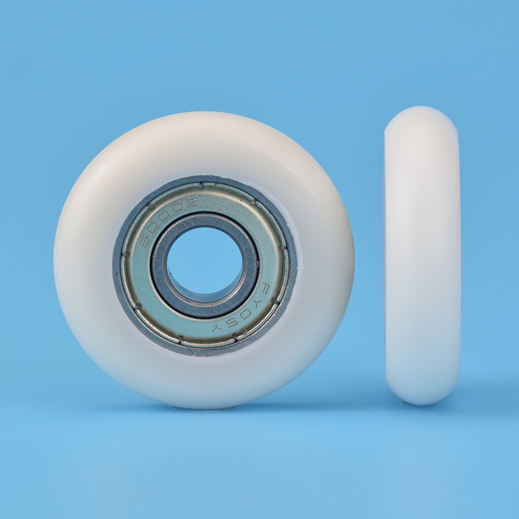Nylon roller Spherical cam POM Wrapped plastic 6000ZZ Bearing pulley ...