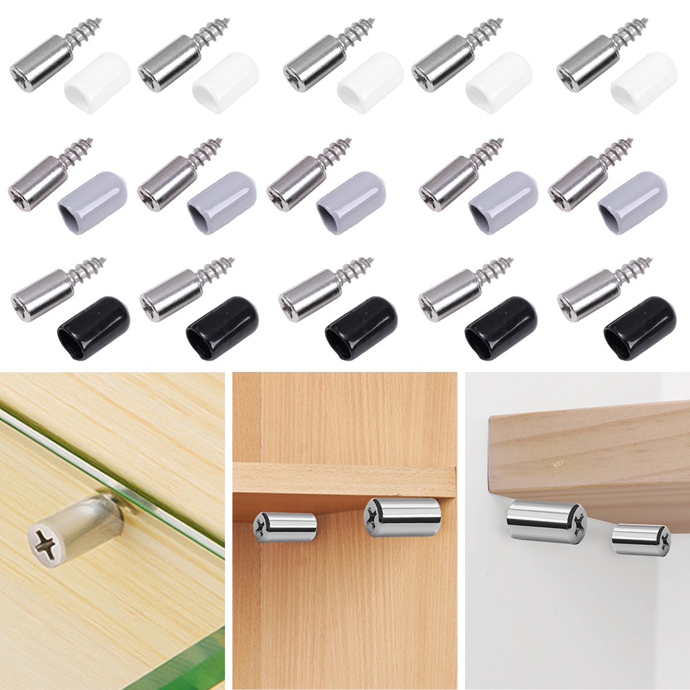 10Pcs Shelves Brackets Non-slip Fixed Studs Peg / Shelf Studs Pegs With ...
