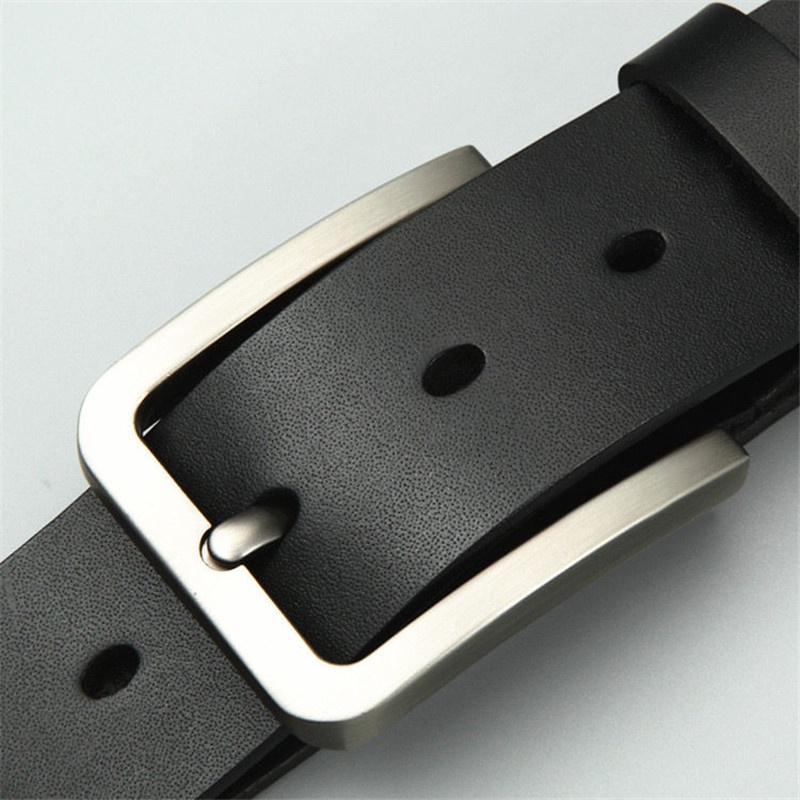 CEXIKA Men's Adjustable Leather Belt - Extended Sizes 130-170cm, Pin ...