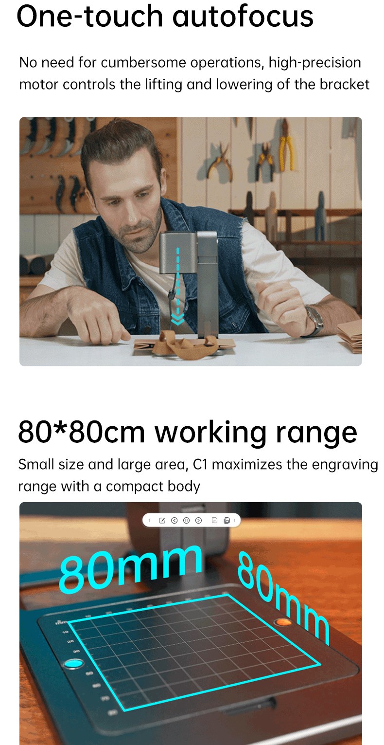 DAJA C1 5W Laser Engraver - Multi-Material Marking for Painted Metal ...