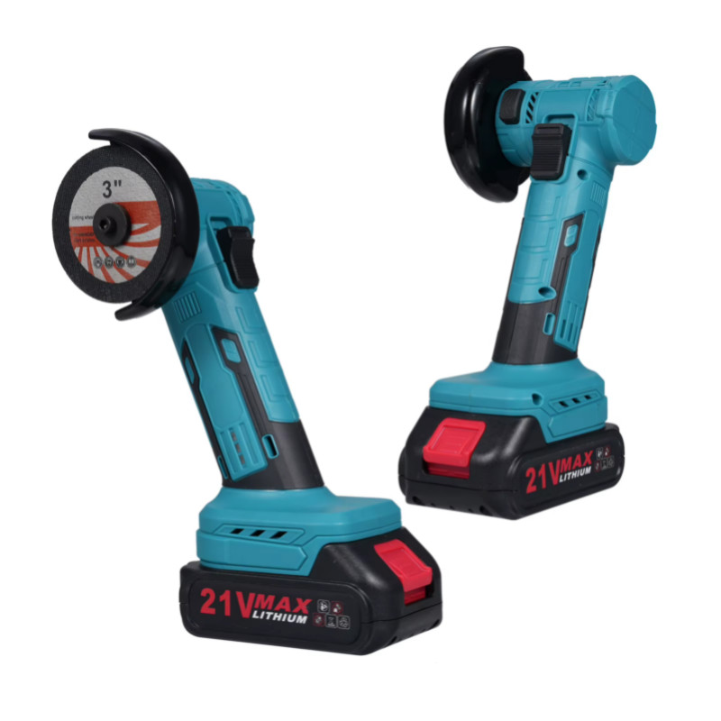 21V Cordless Angle Grinder Kit 19000 RPM 2 Battery Brushless Electric ...
