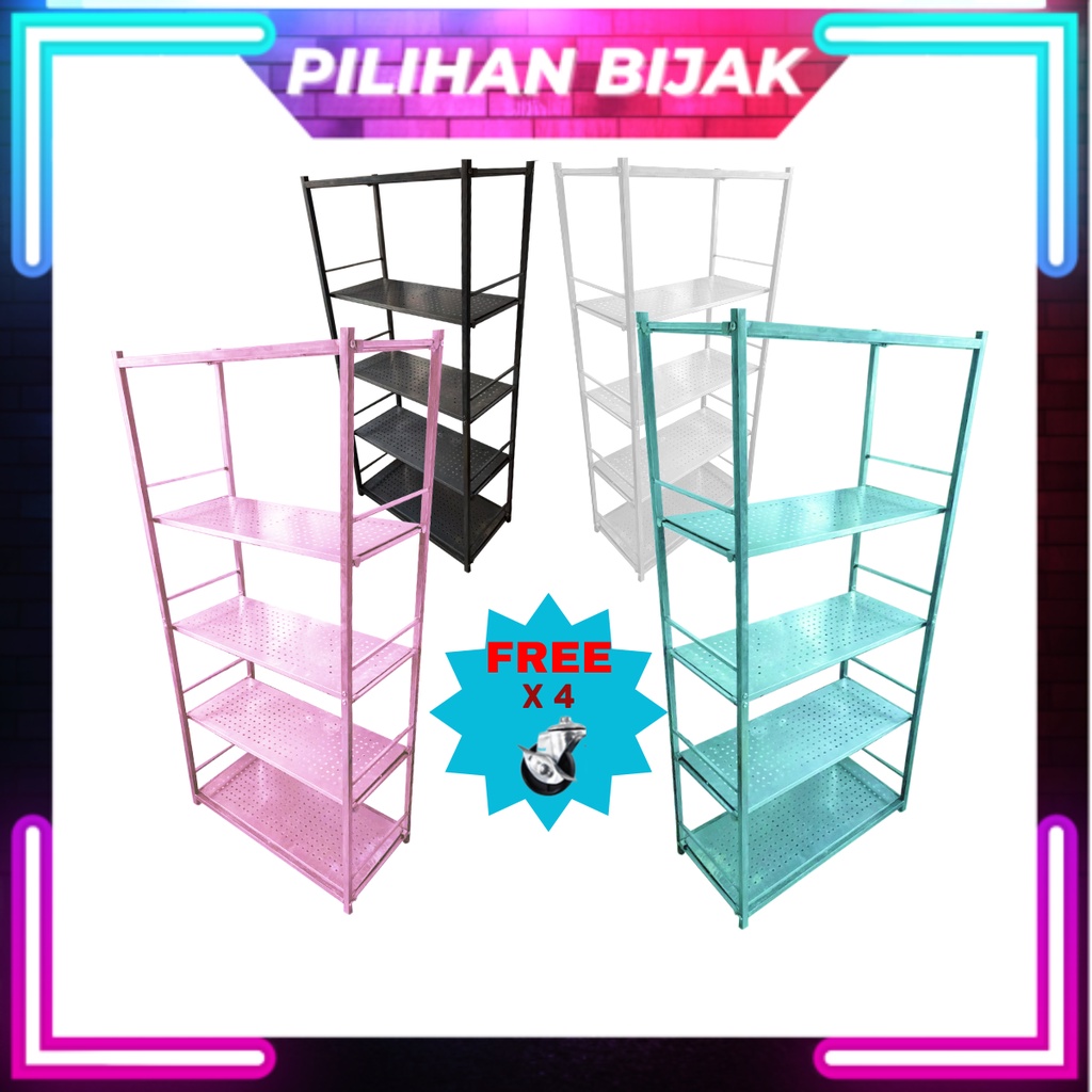 Pot Rack Rak Periuk Kitchen Rack Storage Rak Bilik Rack Foldable Rak ...