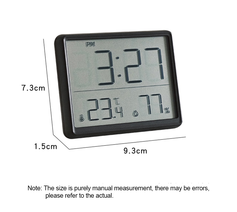 Ultra Thin Electronic Clock Simple Digital Clocks Wall Mounted LCD ...