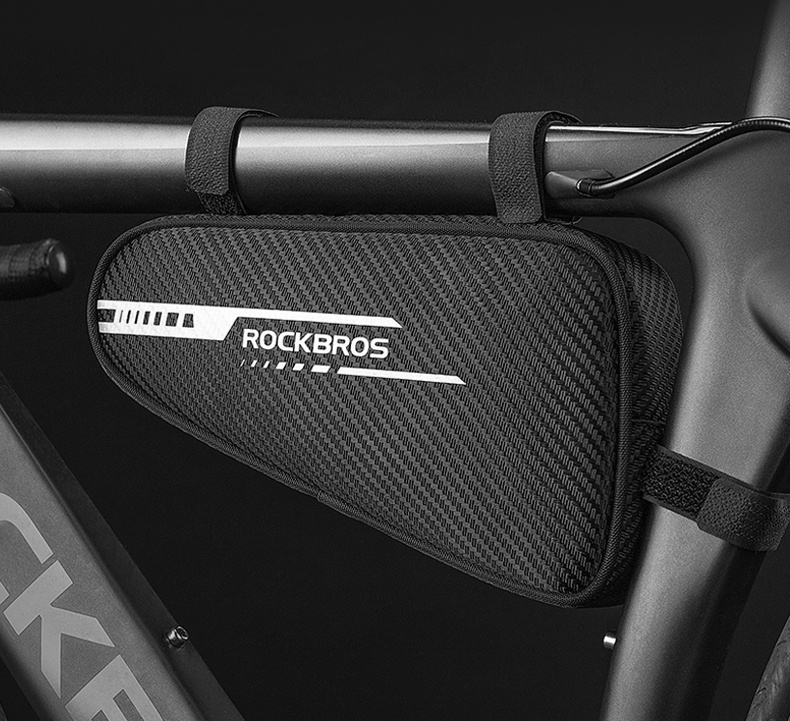 【SG Delivery】ROCKBROS Waterproof Bike Triangle Bag 1.2L Bicycle Tube ...