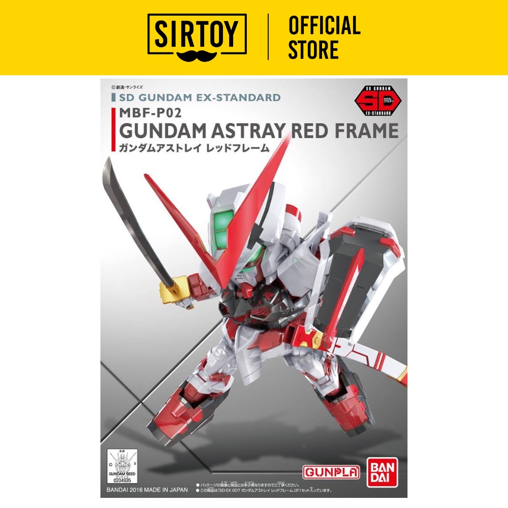 Bandai SD Gundam EX-Standard Gundam Astray Red Frame Gunplay Modelkit ...