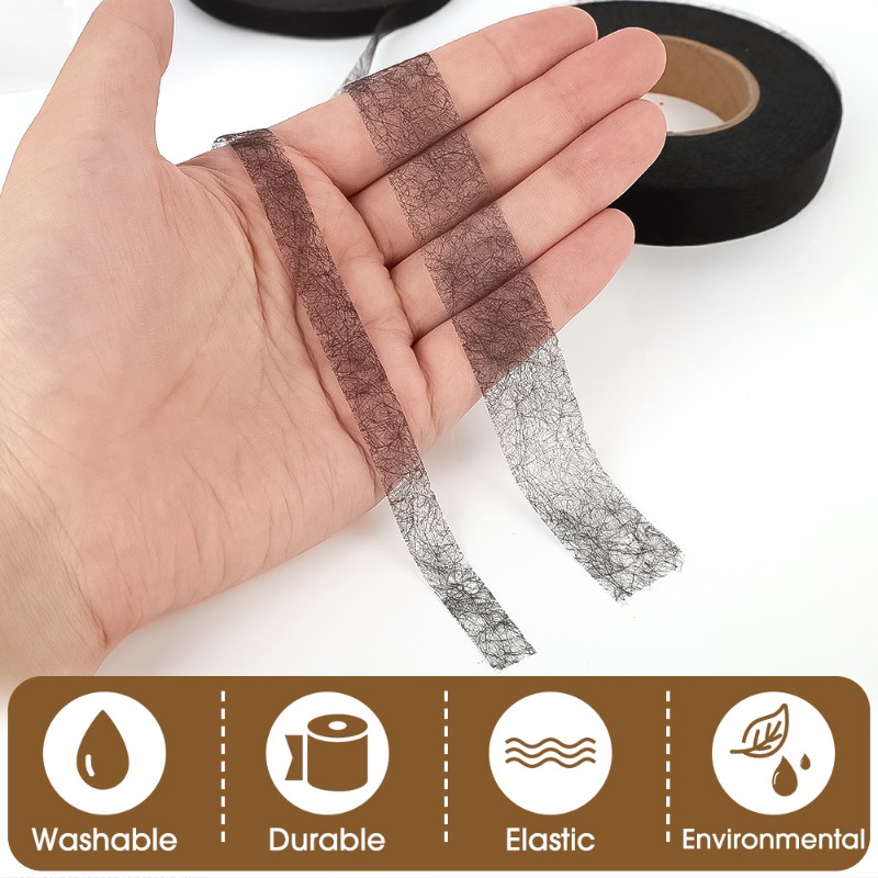 60M Double-sided Iron-On Fabric Fusing Tape / 1.0/1.5/2.0/2.5/3.0cm ...