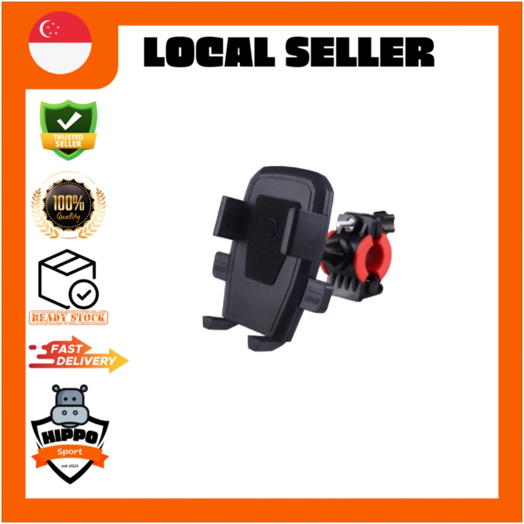 (HIPPO SPORTS) Quick Release Bicycle Bike Universal Phone Mount Holder ...