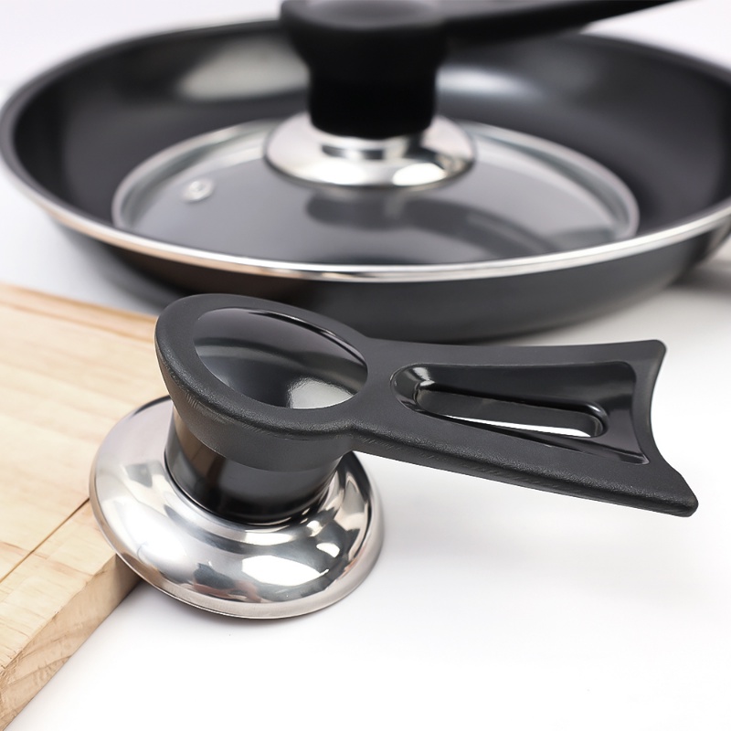 Universal Kitchen Standable Pan Lid Handles / Home Glass Pot Pan Cover ...